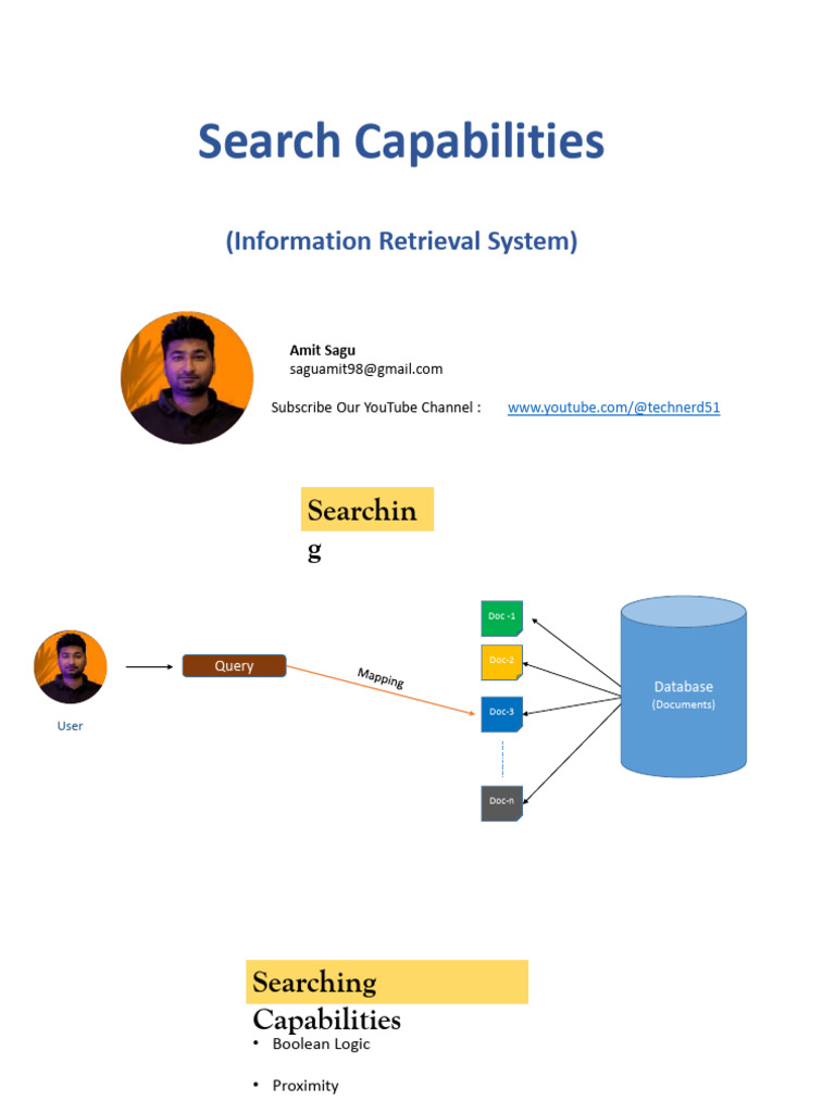 Search Capabilities in Information Retrieval System | PDF | Mobile ...