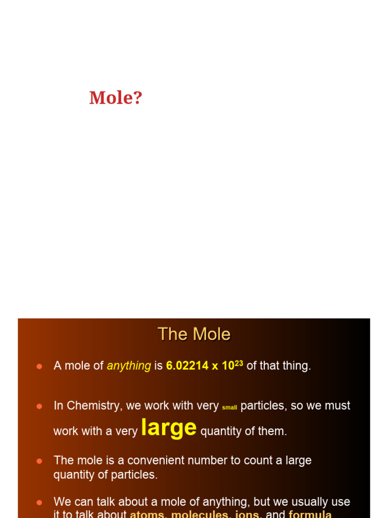 B Mole | PDF | Mole (Unit) | Physical Chemistry