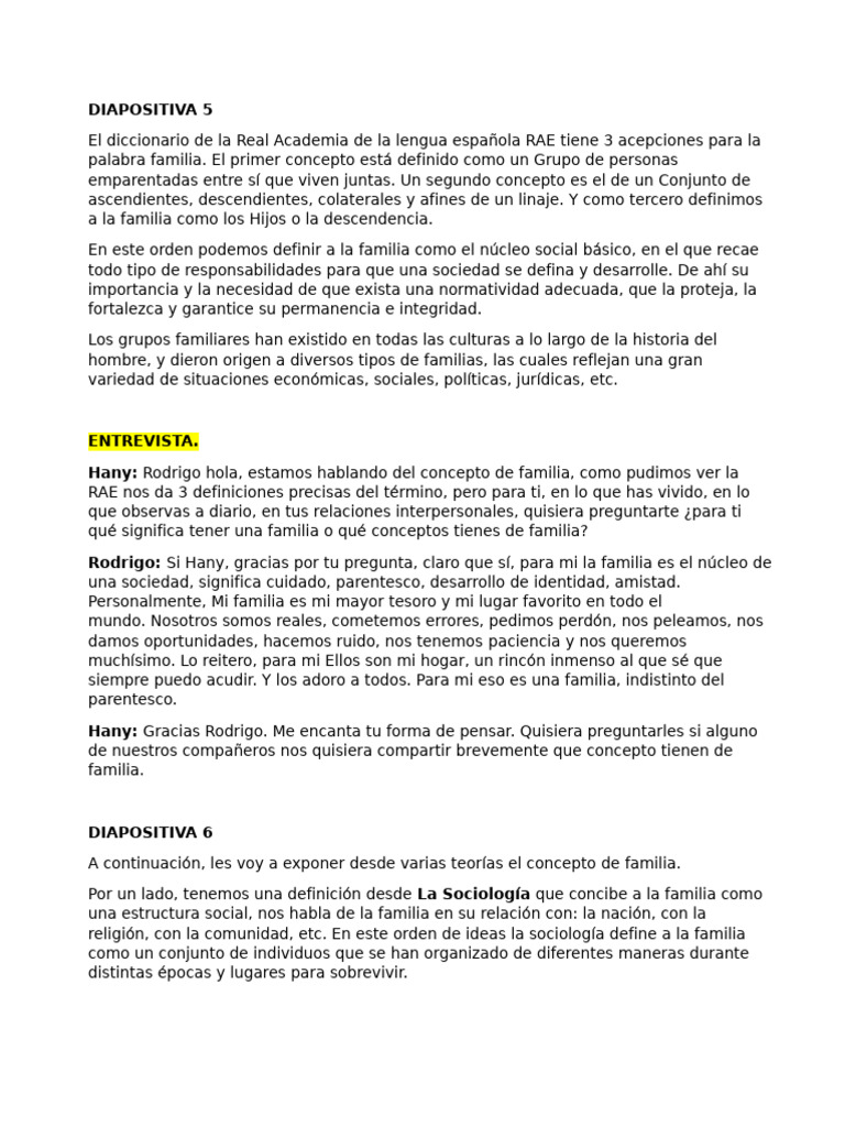 DIAPOSITIVA 5 La Familia y Su Evolución | PDF | Familia | Matrimonio