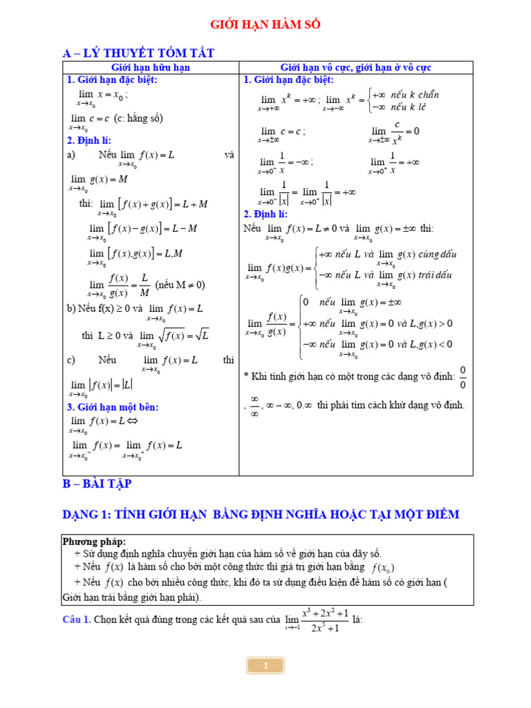 Gioi-han-Ham-so | PDF