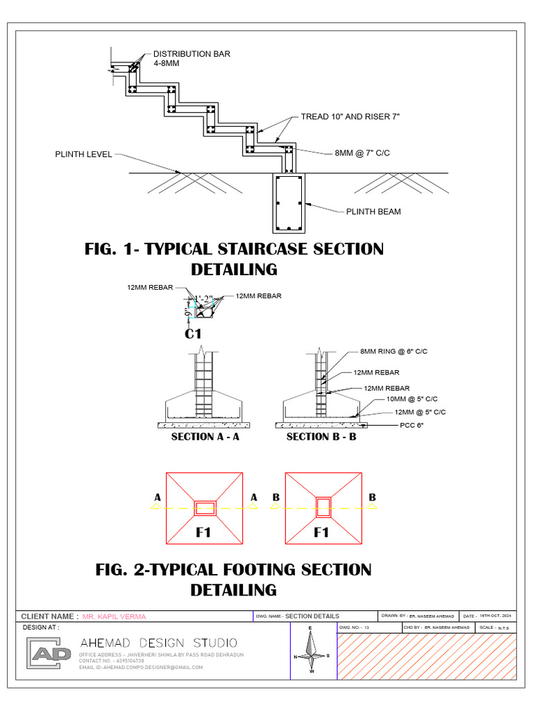 Section Detail | PDF | Stairs | Garden Features