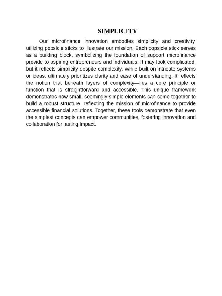 Simplicity (Paman) | PDF