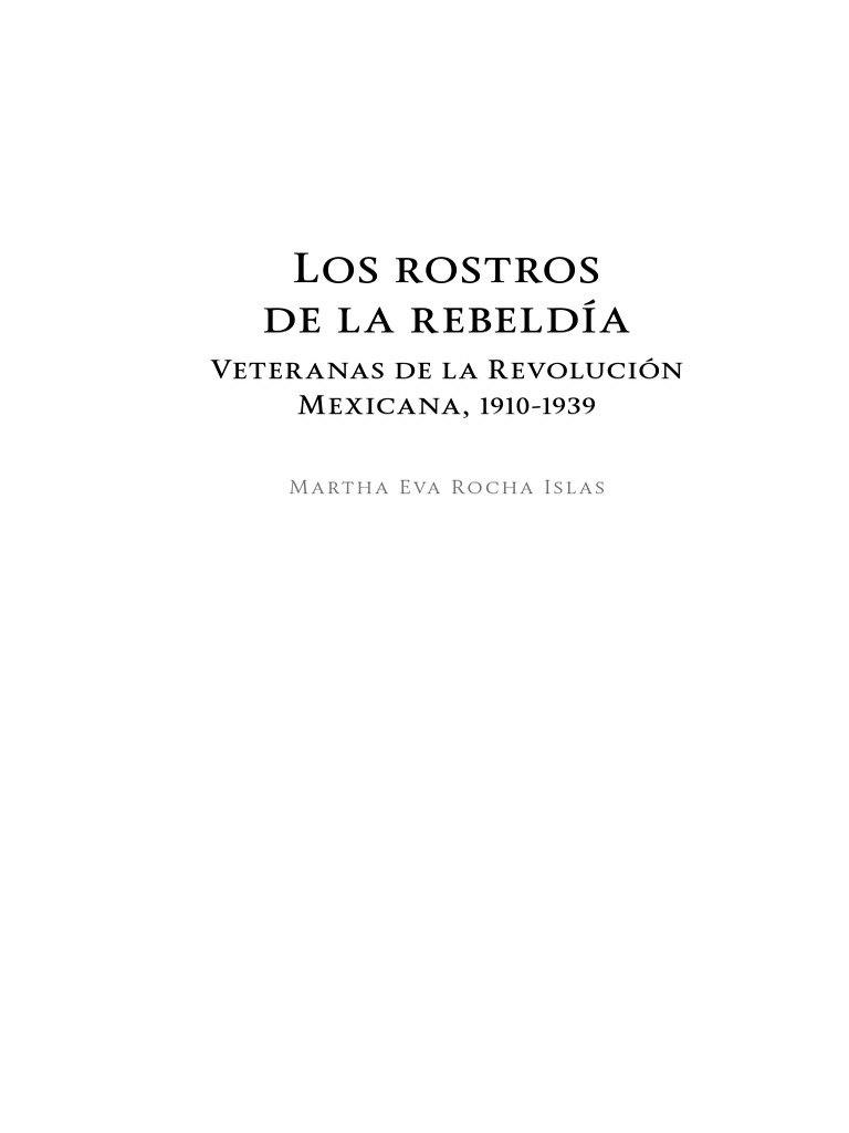 Rocha - LosRostrosRebeldia - Cap 4 | PDF | México | revolución mejicana