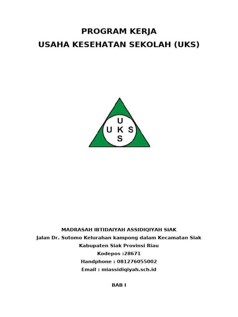 Program Kerja Uks Mi | PDF