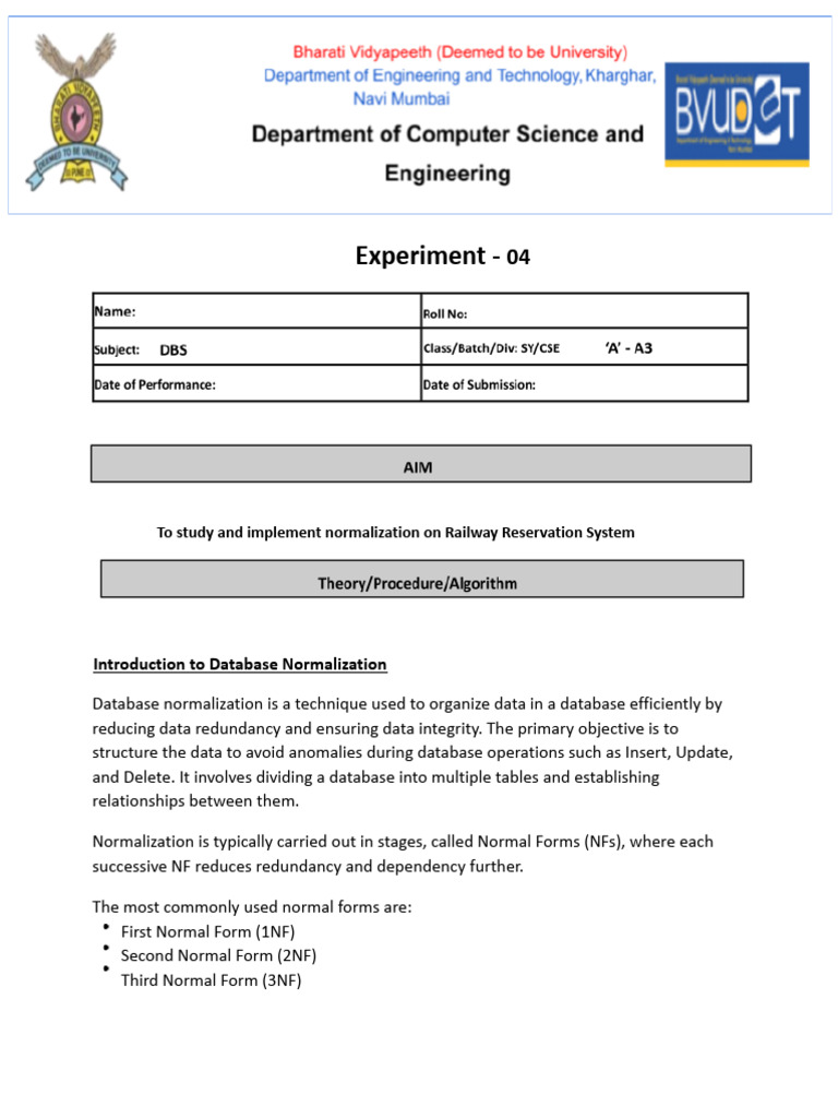Dbms Exp 4 | PDF | Databases | Data