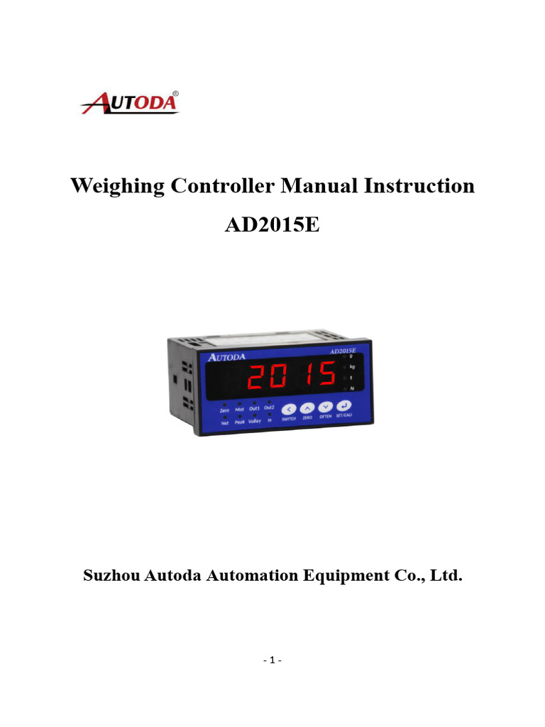 AD2015E..on | PDF | Relay | Calibration