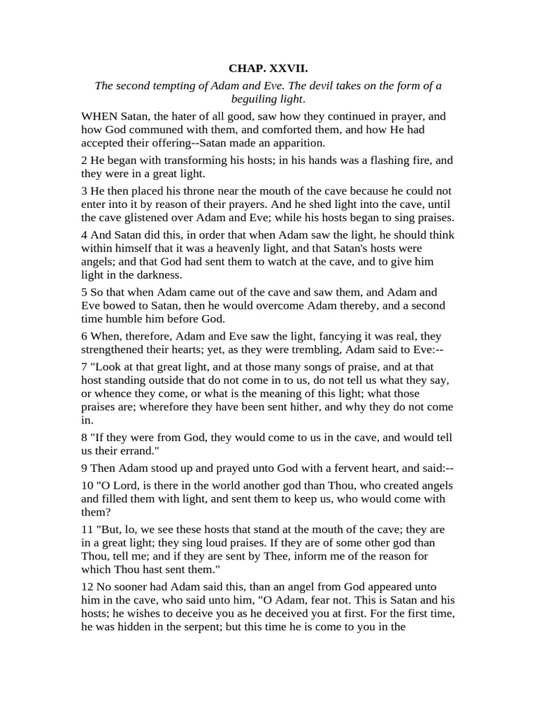 Adam 27 | PDF | Adam | Satan Adam 27 | PDF | Adam | Satan
