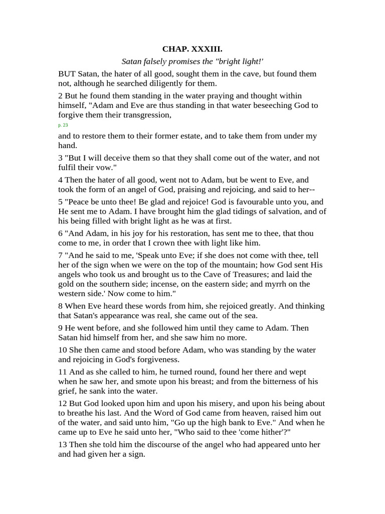 Adam 33 | PDF | Adam | Eve Adam 33 | PDF | Adam | Eve