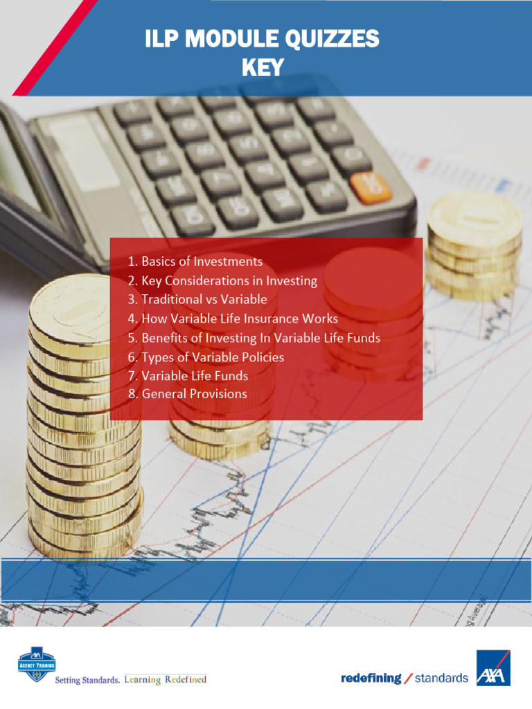 2015 ILP Module Quizzes ANSWER KEY | PDF | Life Insurance | Investing
