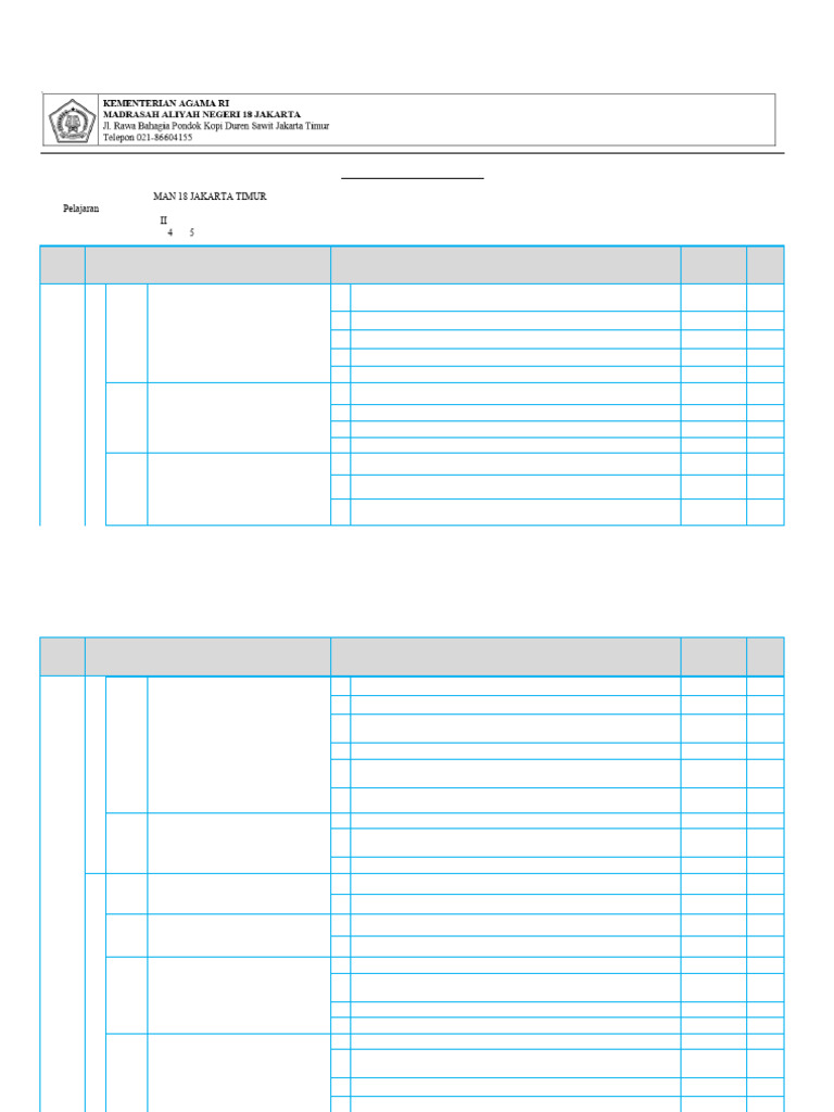 1 Prota Prosem 2022 | PDF