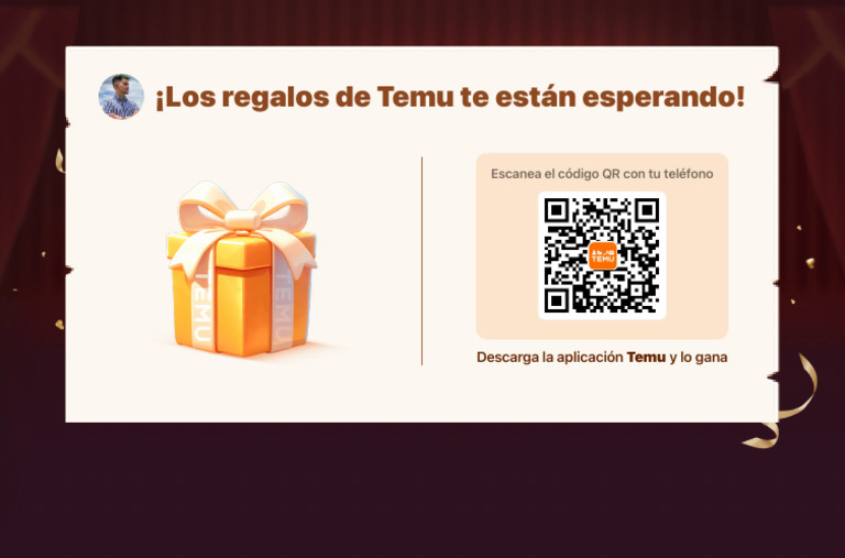 ¡Descarga Temu y gana regalos! | PDF