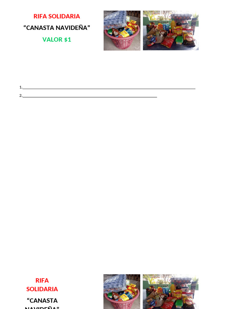 RIFA SOLIDARIA | PDF