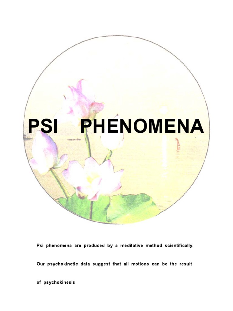 Pisith Vorasingha Et Al - Psi Phenomena | PDF | Parapsychology ...