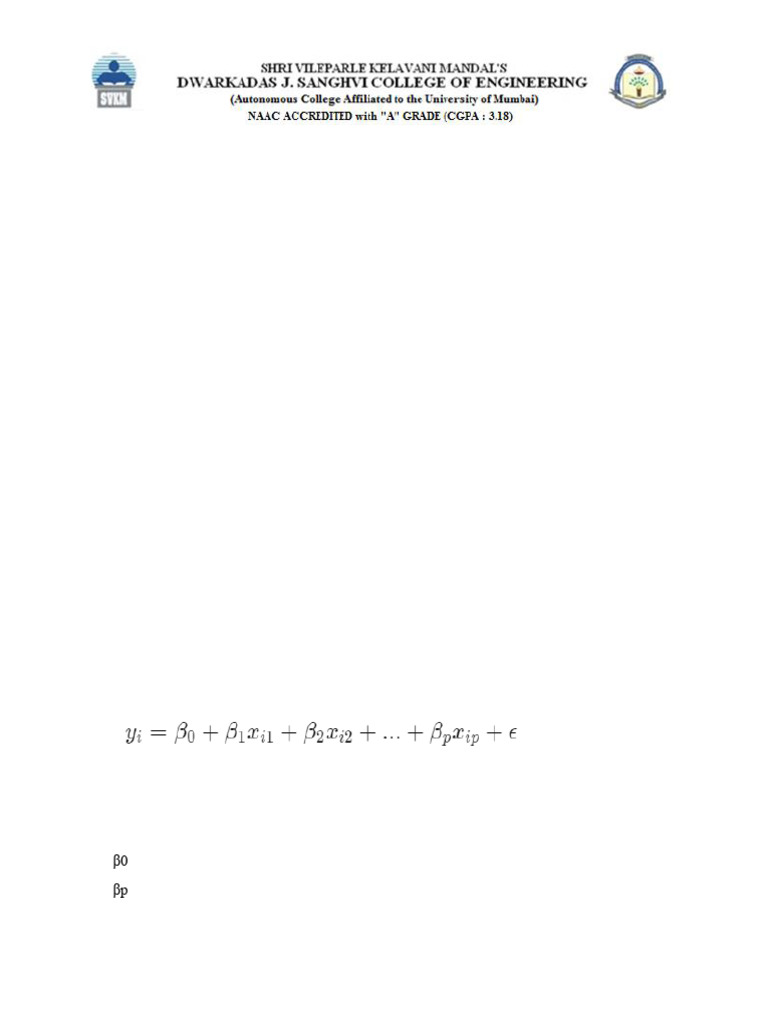 Arnav MLlab03 | PDF | Linear Regression | Dependent And Independent Variables