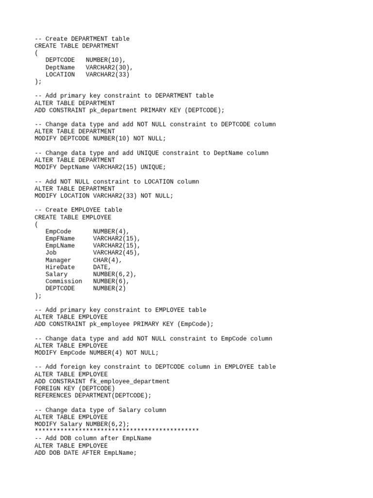Employee Department | PDF | Computer Data | Data Management Software