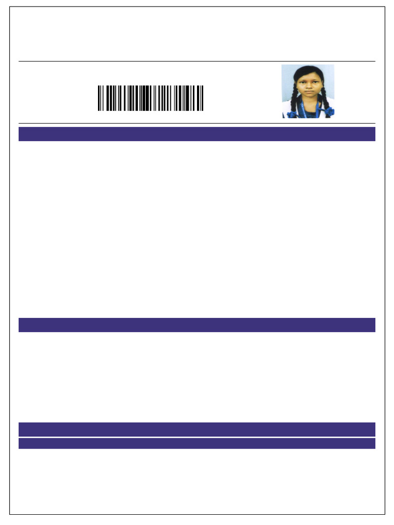 Rakhi Bauri UG Admission Application 2024 | PDF