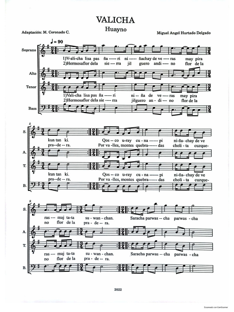 Valicha SATB | PDF