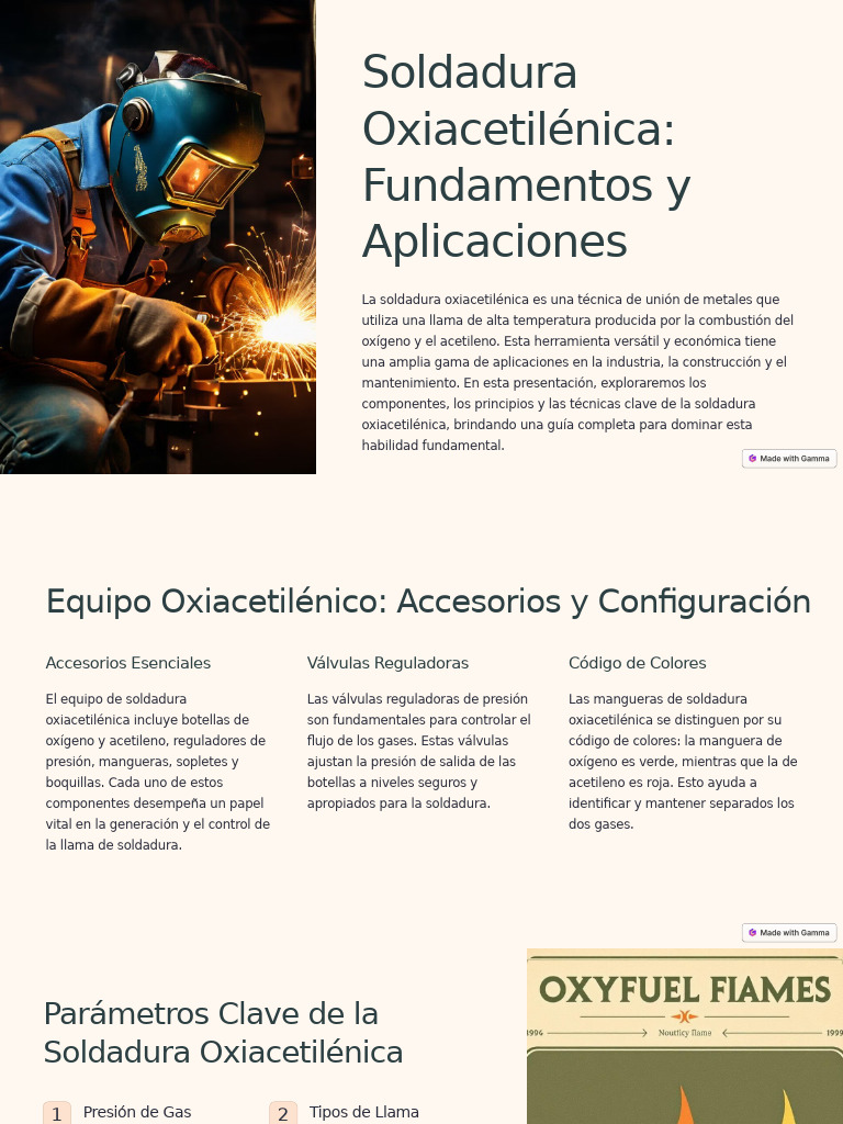 Soldadura Oxiacetilenica Fundamentos y Aplicaciones | PDF | Soldadura | Construcción