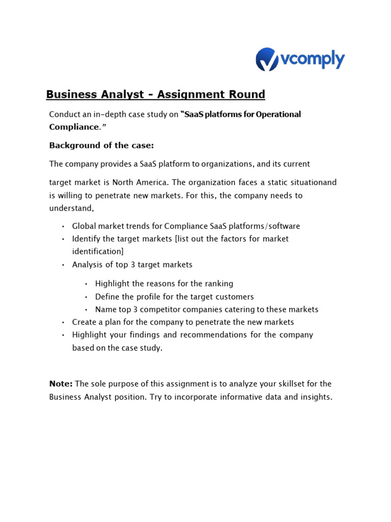 Assignment_Business Analyst | PDF