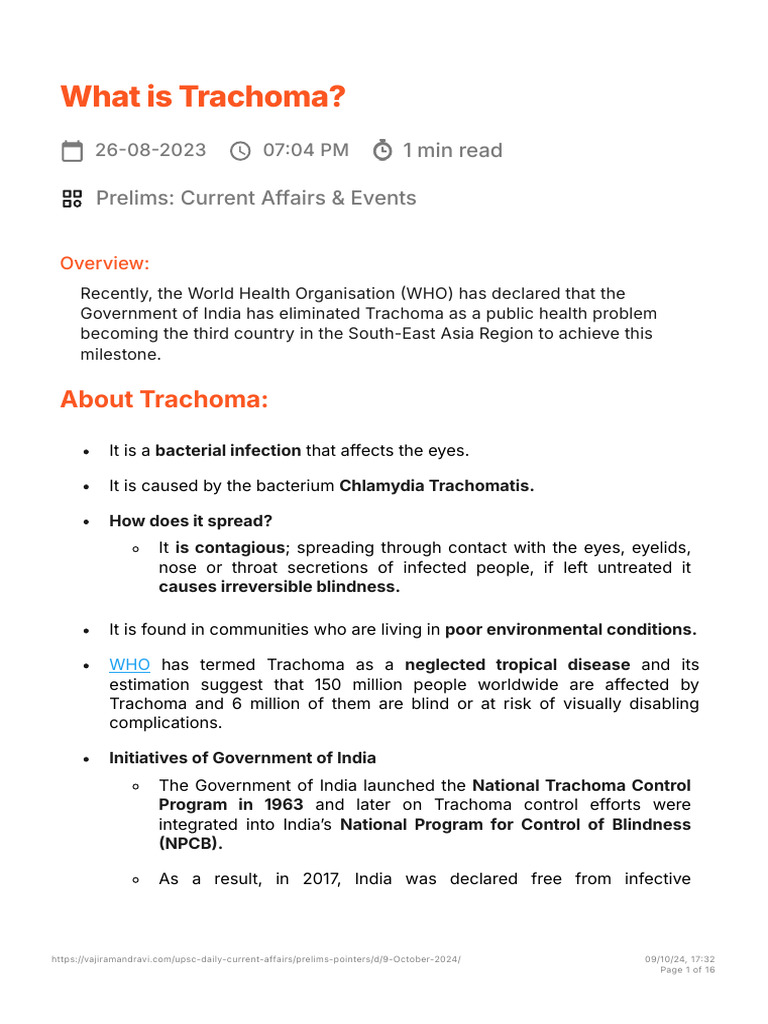 Prelims Pointers For 9 October 2024 Pdf