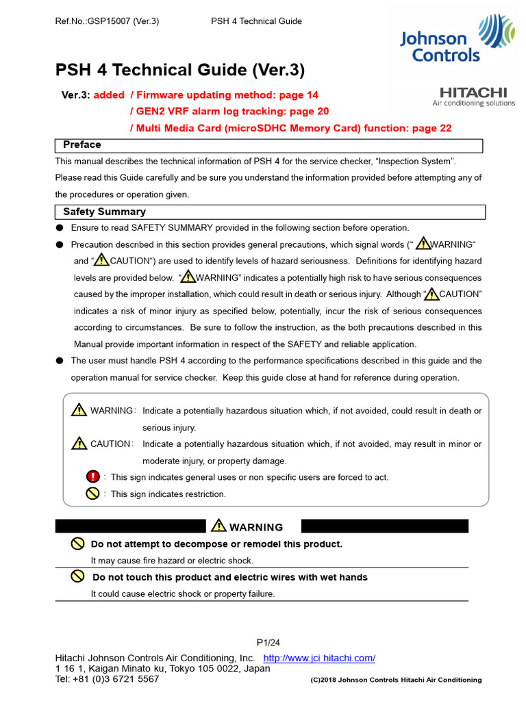 PSH-4 Technical Guide Overview | PDF | Fuse (Electrical) | Usb