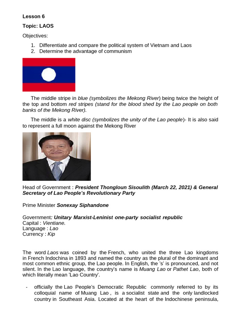 2-B-Laos | PDF | Laos | Human Rights