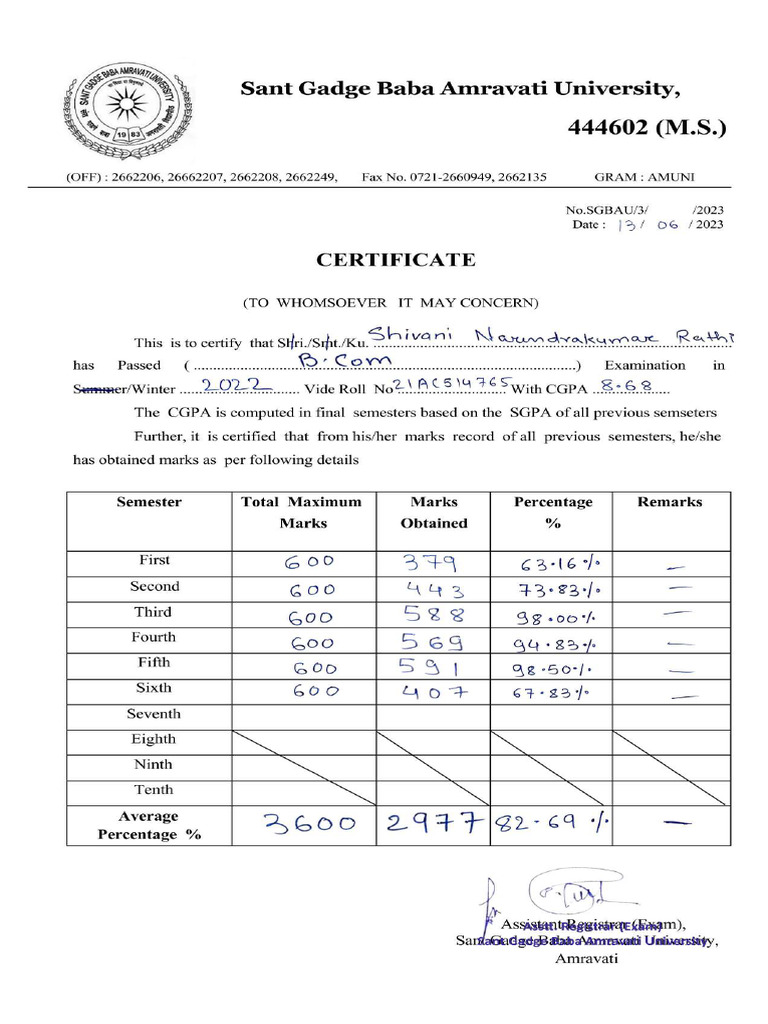 Shivani Narendra Rathi Conversion Certificate (1) | PDF