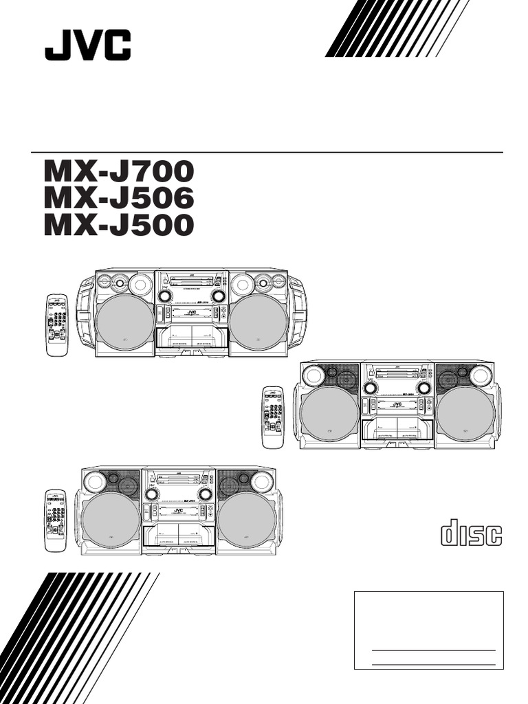 JVC MX-J506, MX-J700 22884 | PDF | Electromagnetic Interference ...