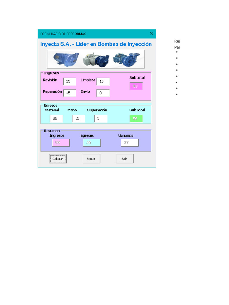 05 Practica Formulario Bombas | PDF