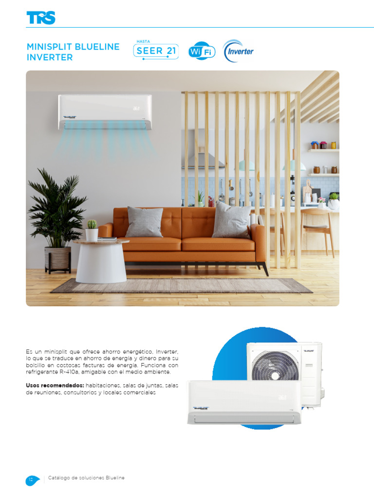 Ficha Tecnica Mini Split Blueline INVERTER | PDF