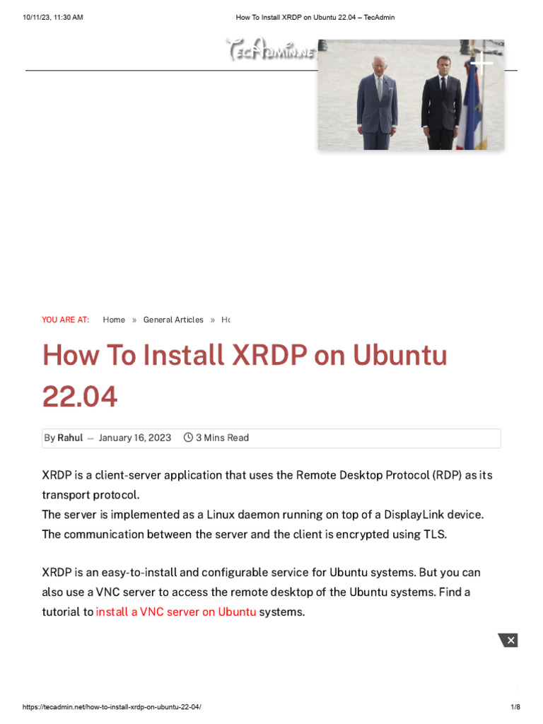How To Install XRDP | PDF | Network Protocols | Computer Engineering
