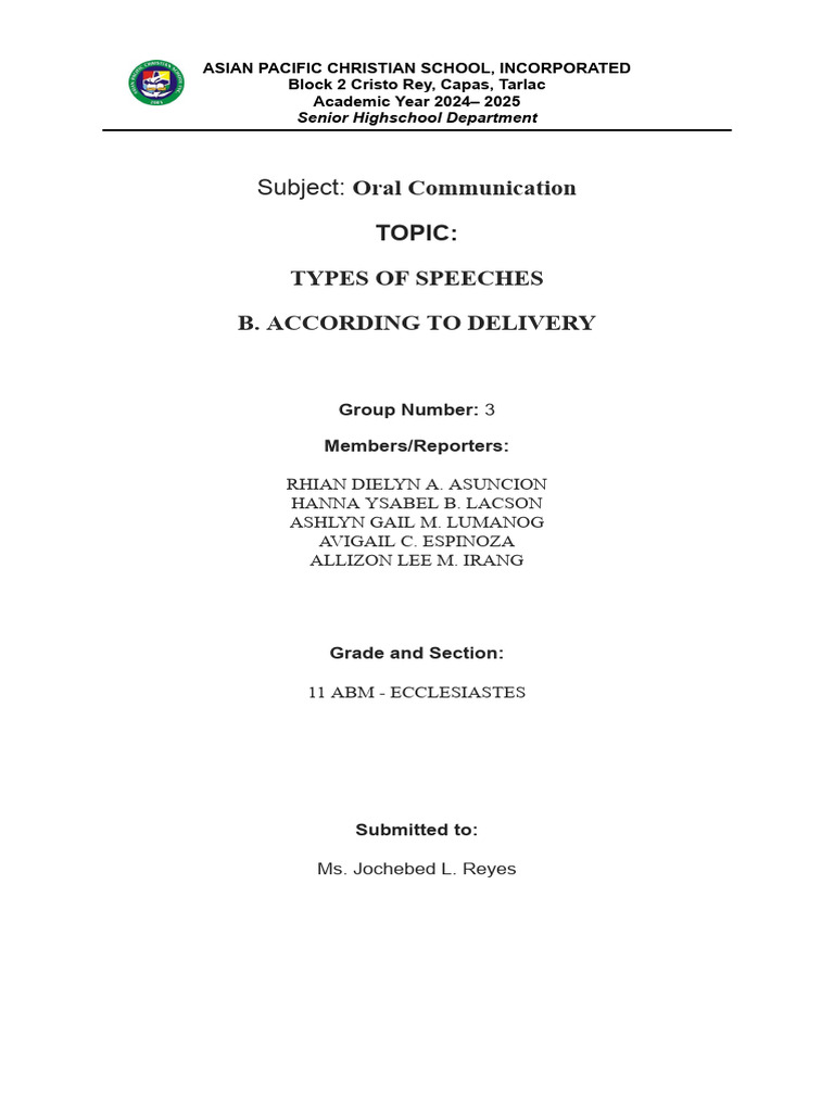 Group 3 Handout | PDF | Human Communication | Cognition