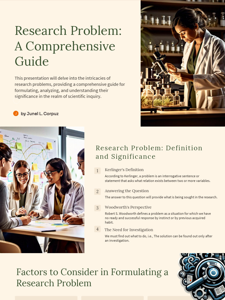 Research-Problem-A-Comprehensive-Guide | PDF | Question | Scientific Method