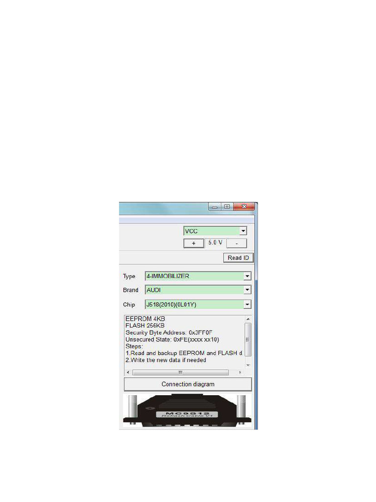 Audi J518 ELV Emulator Program 128 256 EZS Instruction | PDF