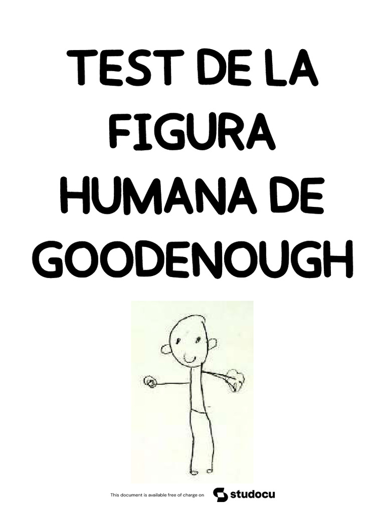 Figura Humana_Goodenough | PDF | Ciencia cognitiva | Ciencias del comportamiento