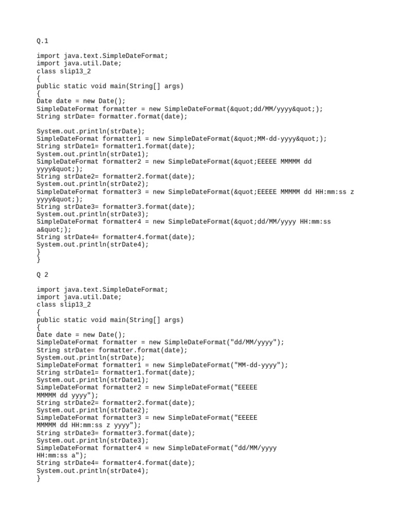 Slip 13 | PDF | Computers | Technology & Engineering