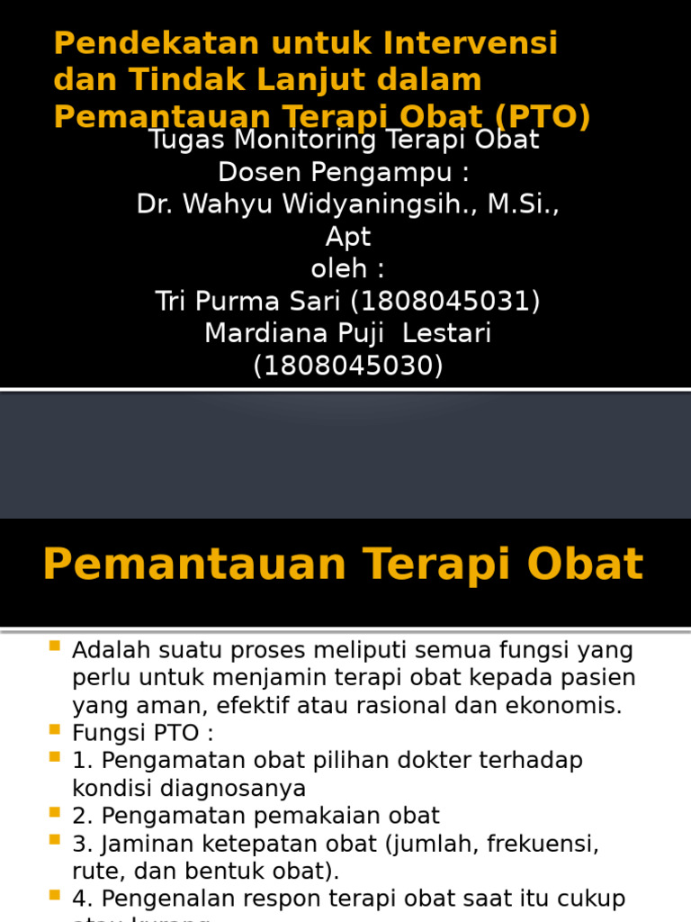 PTO 9 - Pendekatan Untuk Intervensi Dan Tindak Lanjut Dalam Pemantauan ...