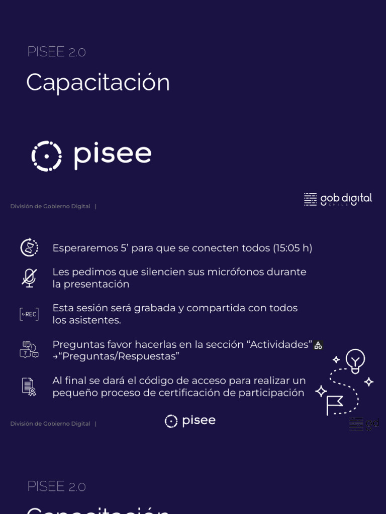 Capacitación de PISEE 2.0 Estandar (De PISEE 1.0) (Público) | PDF ...