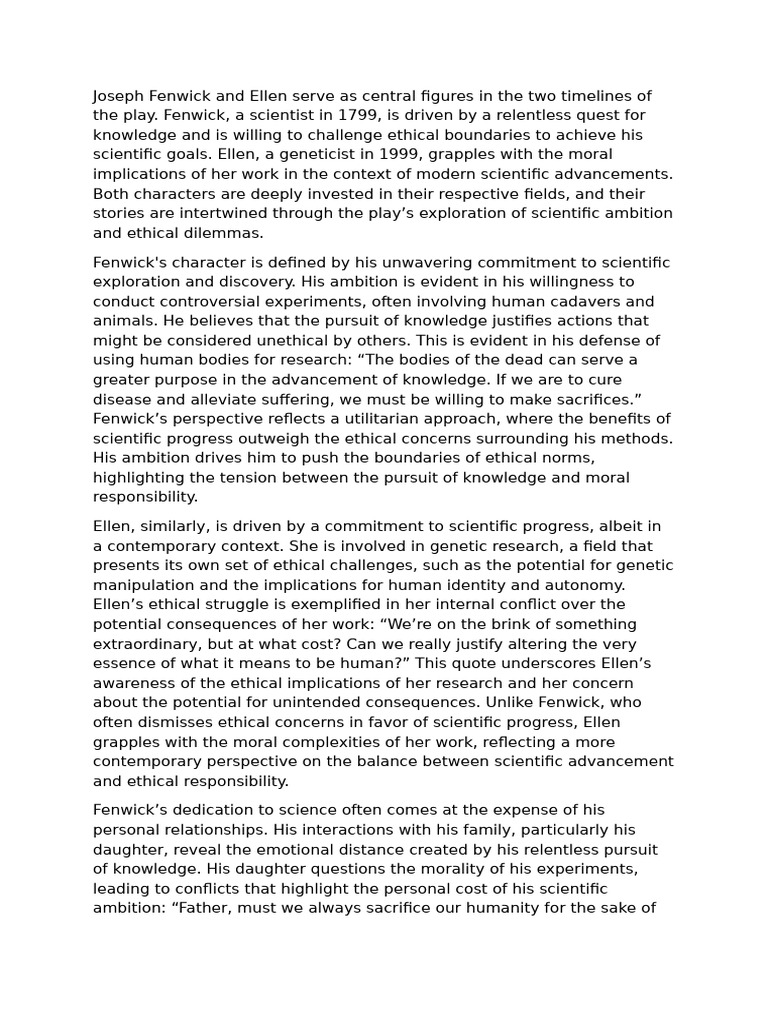 Ethical Dilemmas in Science | PDF | Science | Compassion