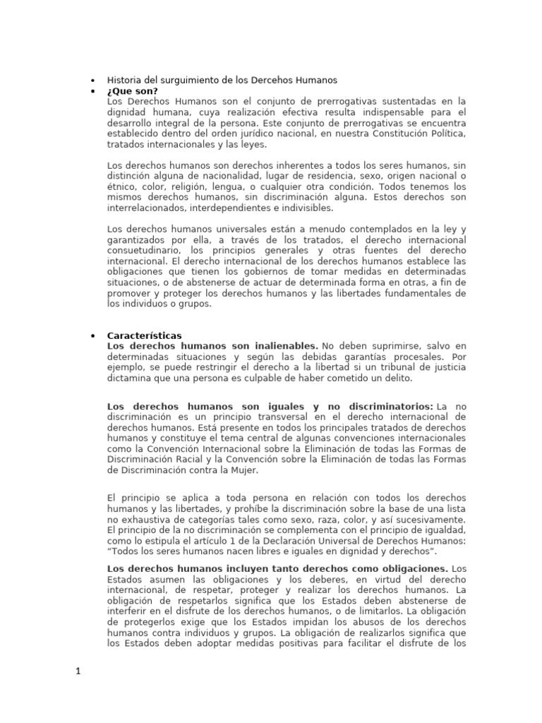 Introducción a los Derechos Humanos | PDF | Derechos humanos | Derechos