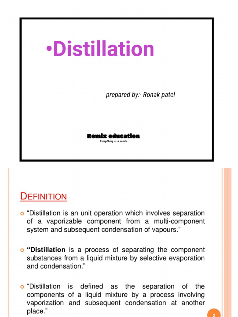 distillation | PDF