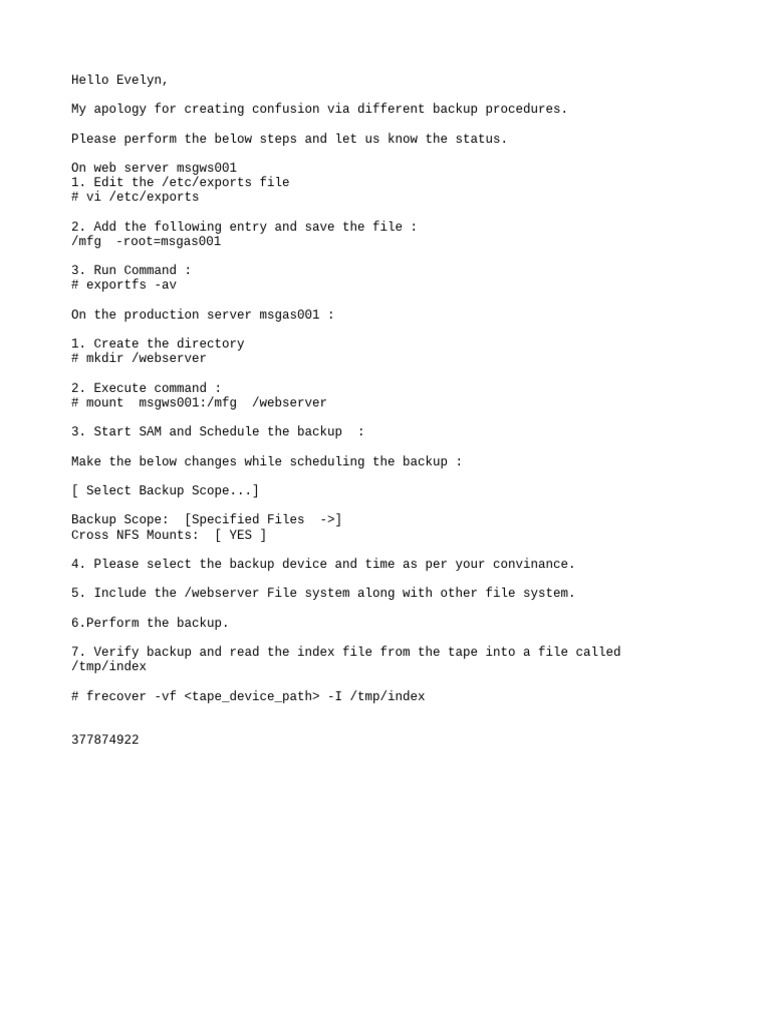 Nfs Backup | PDF | Computers