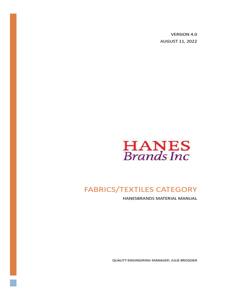 Fabric Manual (1) | PDF | Textiles | Specification (Technical Standard)