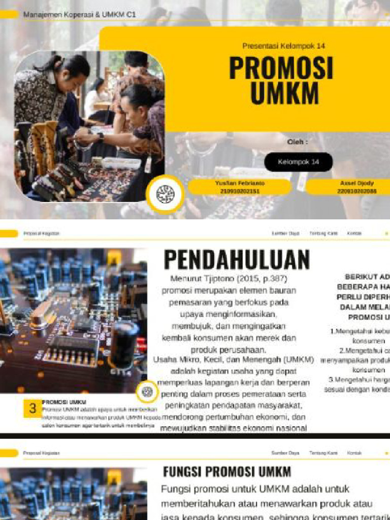 Promosi UMKM | PDF