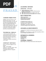 B Pharmacy Fresher Resume Template | PDF | Tablet (Pharmacy) | Pharmacology