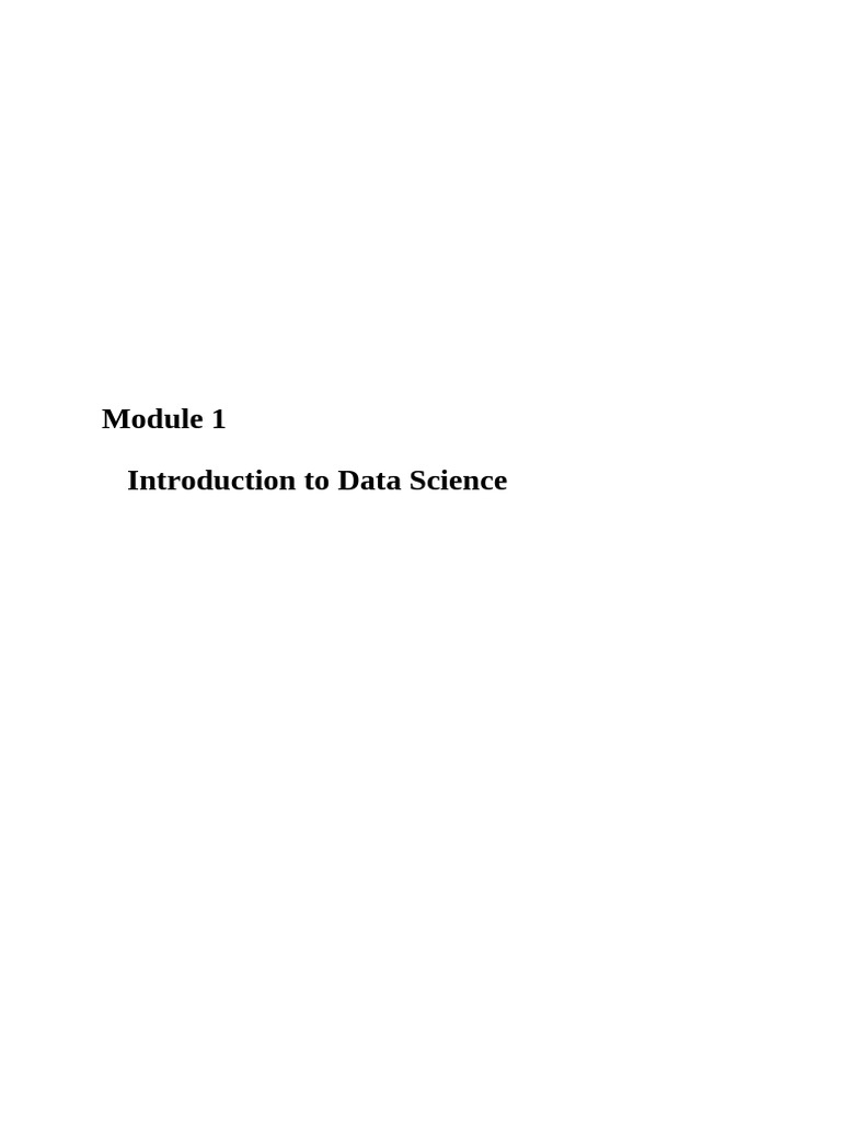 Module1 21CS644 DSV | PDF | Statistics | Probability Distribution