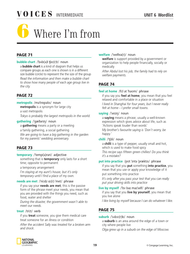 Word List - Unit 6 7 - Midterm Revision | PDF | Scuba Diving | Adjective