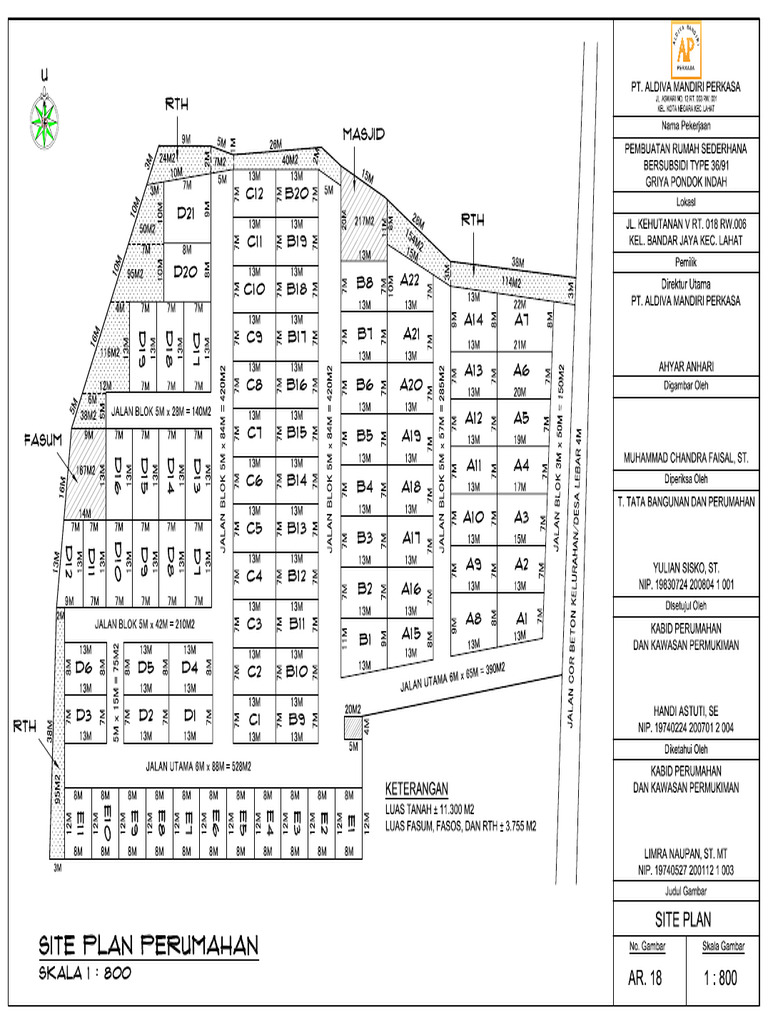Site Plan Griya Pondok Indah Pdf