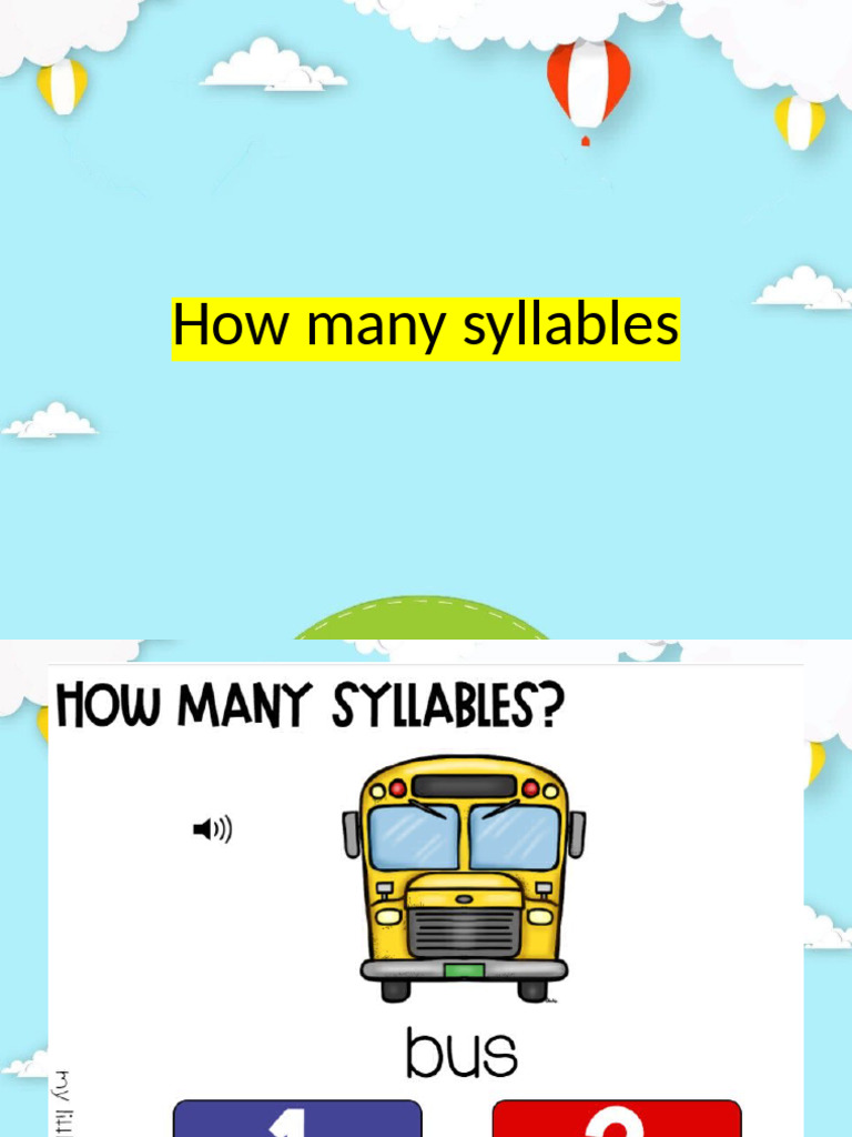 E. Syllables | PDF | Poetry