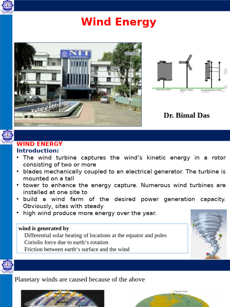 Non-Conventional Energy Engineering_2_Wind Energy | PDF | Mechanical Engineering | Physical ...